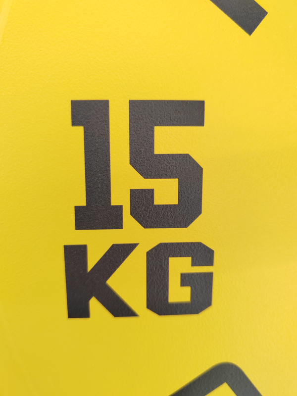 Powder Coated Steel Calibrated Plate with Printed Logo - Buy steel ...